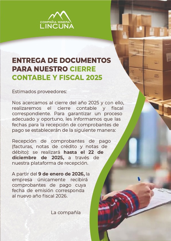 CIA. MINERA LINCUNA | Login